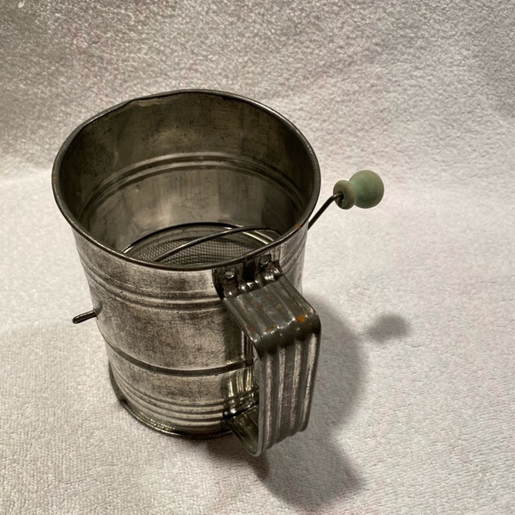 Kitchen | Vintage Metal Sifter With Handle Approx 55 Tall | Poshmark